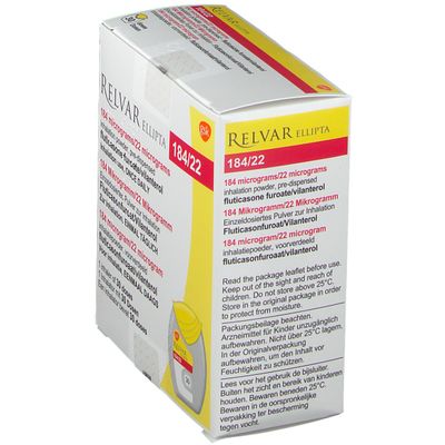 RELVAR® ELLIPTA® 184 Mikrogramm/22 Mikrogramm 1x30 St mit dem E-Rezept ...