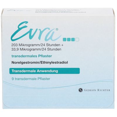Evra® 203 µg/24 Stunden + 33,9 µg/24 Stunden 9 St mit dem E-Rezept ...