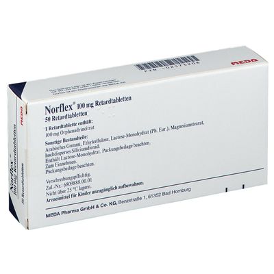 Norflex® 100 mg 50 St mit dem E-Rezept kaufen - Shop Apotheke