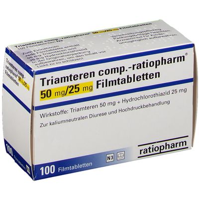 Triamteren comp.-ratiopharm® 50 mg/25 mg 100 St mit dem E-Rezept kaufen ...
