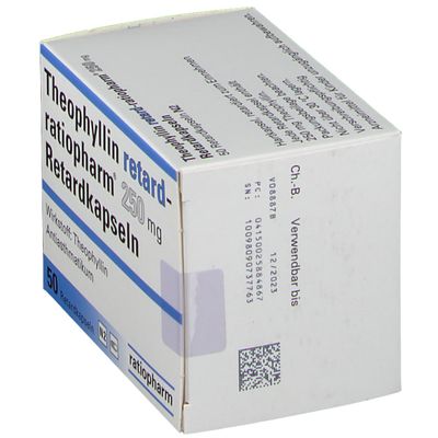 Theophyllin retard-ratiopharm® 250 mg 50 St mit dem E-Rezept kaufen ...