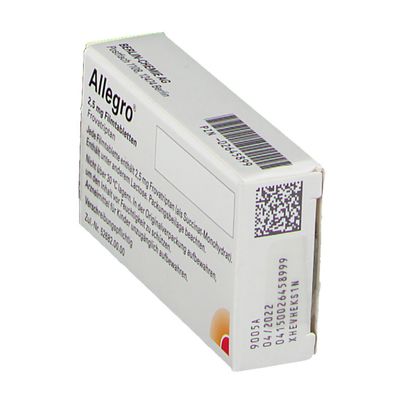 Allegro® 2,5 mg 6 St mit dem E-Rezept kaufen - Shop Apotheke