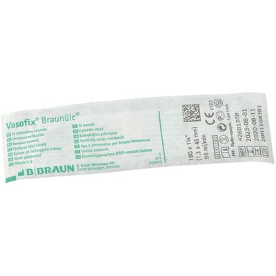 Vasofix® Braunüle® 1,30 x 45 mm G 18 grün 1 St - Shop Apotheke
