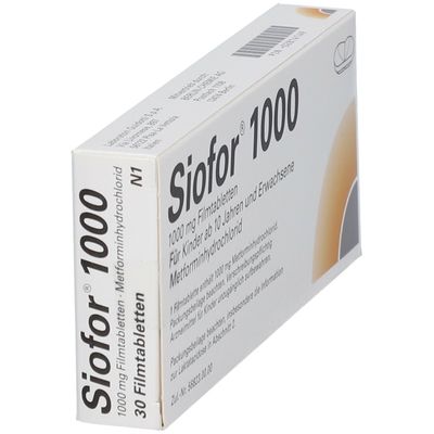Siofor® 1000 30 St mit dem E-Rezept kaufen - Shop Apotheke