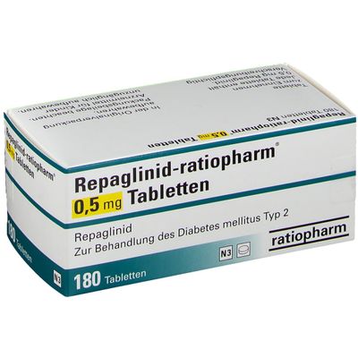 Repaglinid-ratiopharm® 0,5 mg 180 St mit dem E-Rezept kaufen - Shop ...