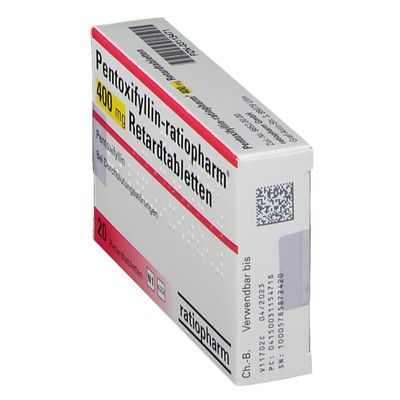 Pentoxifyllin-ratiopharm® 400 mg 20 St mit dem E-Rezept kaufen - Shop ...