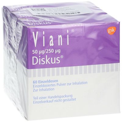 Viani® 50 ug/250 ug Diskus® 3x60 St mit dem E-Rezept kaufen - Shop Apotheke