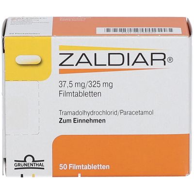 ZALDIAR® 37,5 mg/325 mg 50 St mit dem E-Rezept kaufen - Shop Apotheke