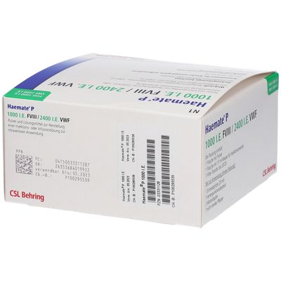Haemate P 1000 I.E. 1 St mit dem E-Rezept kaufen - Shop Apotheke