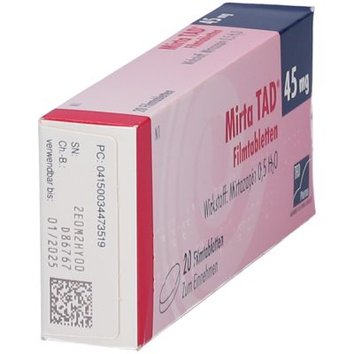 Mirta TAD® 45 mg 20 St mit dem E-Rezept kaufen - Shop Apotheke