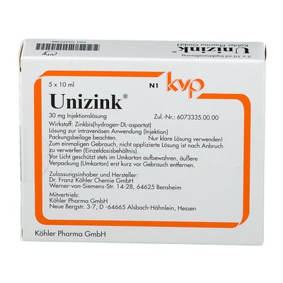 Unizink® 5x10 ml mit dem E-Rezept kaufen - Shop Apotheke