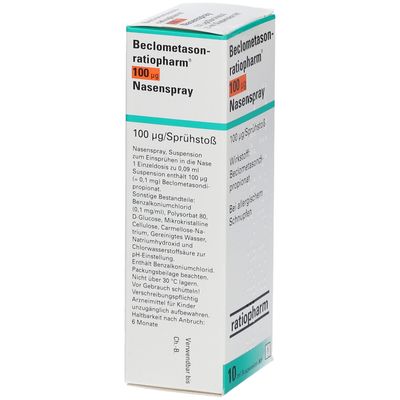 Beclometason-ratiopharm® 100 μg 1 St mit dem E-Rezept kaufen - Shop ...