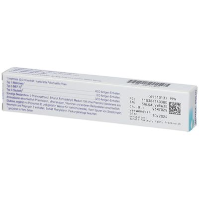 Imovax Polio 1 St mit dem E-Rezept kaufen - Shop Apotheke