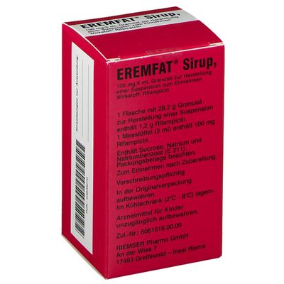 EREMFAT® Sirup 100 mg/5 ml 60 ml mit dem E-Rezept kaufen - Shop Apotheke