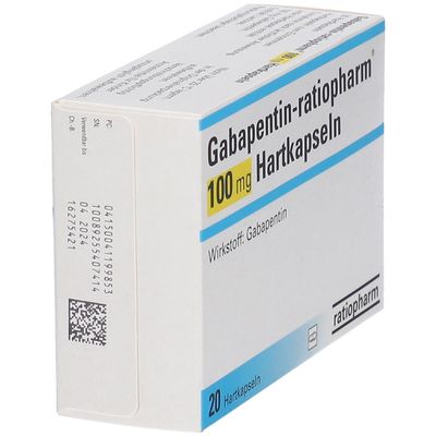 Gabapentin-ratiopharm® 100 mg 20 St mit dem E-Rezept kaufen - Shop Apotheke