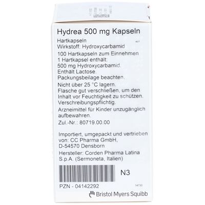 Hydrea® 500 mg 100 St mit dem E-Rezept kaufen - Shop Apotheke