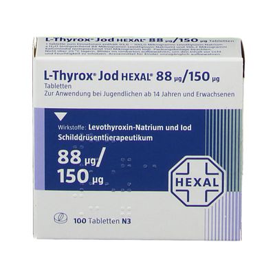L-Thyrox® Jod HEXAL® 88 µg/150 µg 100 St mit dem E-Rezept kaufen - Shop ...