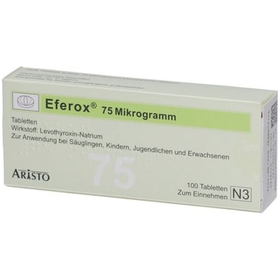 Eferox® 75 µg 100 St mit dem E-Rezept kaufen - Shop Apotheke