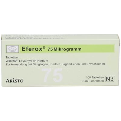Eferox® 75 µg 100 St mit dem E-Rezept kaufen - Shop Apotheke