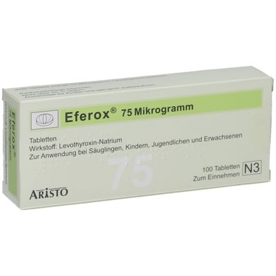 Eferox® 75 µg 100 St mit dem E-Rezept kaufen - Shop Apotheke