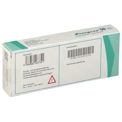 Zonegran® 50 mg 28 St mit dem E-Rezept kaufen - Shop Apotheke