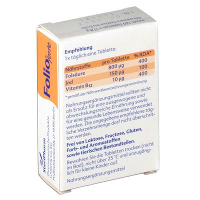 Folio® forte 120 St - Shop Apotheke