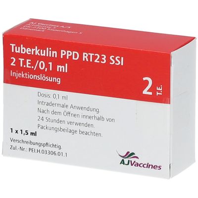 Tuberkulin Ppd Rt23 Ssi 2 T.E. 1,5 ml mit dem E-Rezept kaufen - Shop Apotheke
