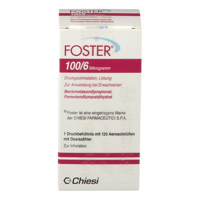 FOSTER® 100/6 µg 120 Hub Dosieraerosol 1 St mit dem E-Rezept kaufen ...