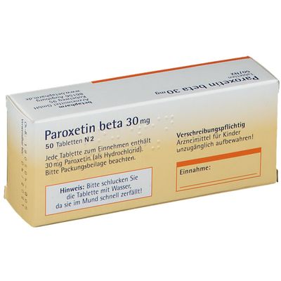 Paroxetin beta 30 mg 50 St mit dem E-Rezept kaufen - Shop Apotheke