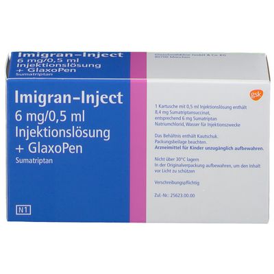 Imigran-Inject 6 mg/0,5 ml + GlaxoPen 2 St mit dem E-Rezept kaufen ...