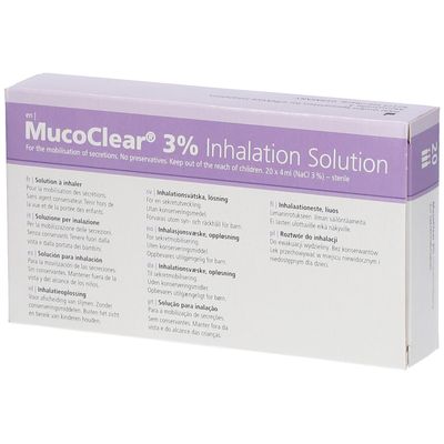 MucoClear® 3% Inhalationslösung 20x4 ml - Shop Apotheke