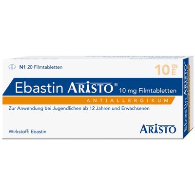 Ebastin Aristo® 10 mg 20 St mit dem E-Rezept kaufen - Shop Apotheke