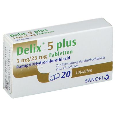 Delix® 5 mg plus Tabletten 20 St mit dem E-Rezept kaufen - Shop Apotheke