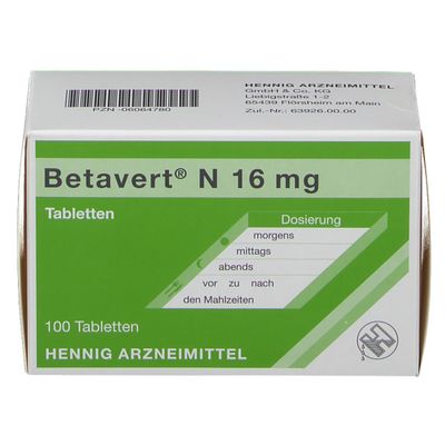 Betavert® N 16 mg 100 St mit dem E-Rezept kaufen - Shop Apotheke