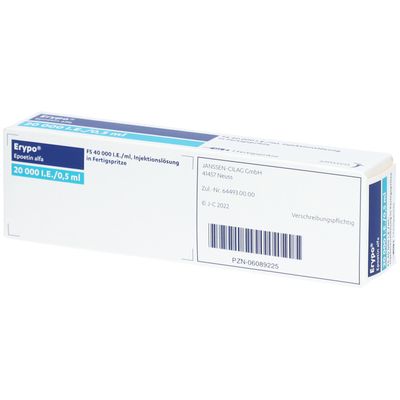 ERYPO® FS 2000 I.E./0,5 ml 0,5 ml mit dem E-Rezept kaufen - Shop Apotheke