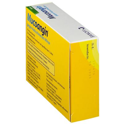 Mucoangin® Minze 20 mg Halsschmerzen Lutschtabletten 18 St - Shop Apotheke
