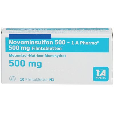 Novaminsulfon 500 1A Pharm 10 St mit dem E-Rezept kaufen - Shop Apotheke