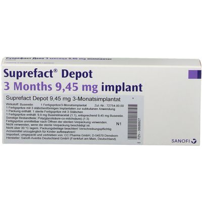 Suprefact® Depot 9,45 mg 3-Monatsimplantat 1 St mit dem E-Rezept kaufen ...