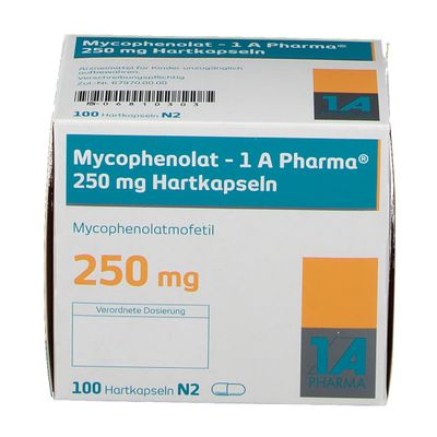 Mycophenolat - 1 A Pharma® 250 mg 100 St mit dem E-Rezept kaufen - Shop ...