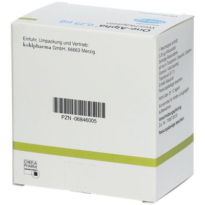 One Alpha 0,25 µg 100 St mit dem E-Rezept kaufen - Shop Apotheke