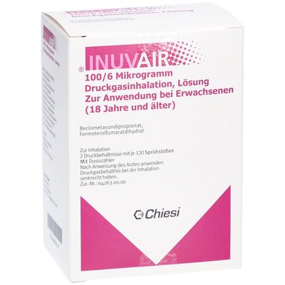 Inuvair® 100/6 µg 2 St mit dem E-Rezept kaufen - Shop Apotheke