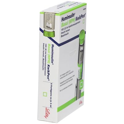 Huminsulin® Basal (NPH) KwikPen™ 5 St mit dem E-Rezept kaufen - Shop Apotheke