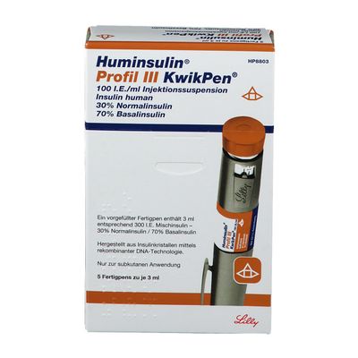 Huminsulin® Profil III KwikPen™ 5 St mit dem E-Rezept kaufen - Shop Apotheke