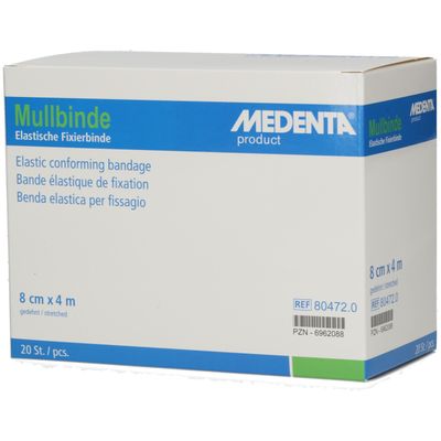 Mullbinde elastisch 8 cm x 4 m 20 St - Shop Apotheke