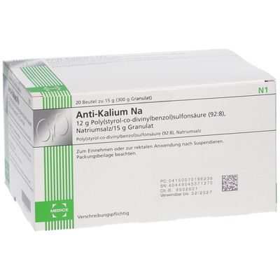 Anti-Kalium Na 20x15 g mit dem E-Rezept kaufen - Shop Apotheke