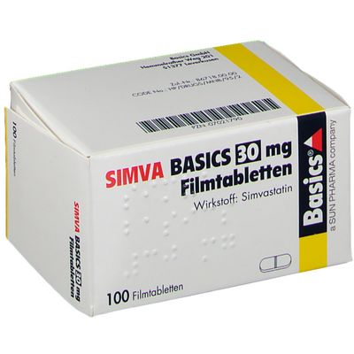 SIMVA BASICS 30 mg 100 St mit dem E-Rezept kaufen - Shop Apotheke