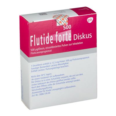 Flutide® forte 500 Diskus® 60 St mit dem E-Rezept kaufen - Shop Apotheke