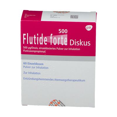 Flutide® forte 500 Diskus® 60 St mit dem E-Rezept kaufen - Shop Apotheke