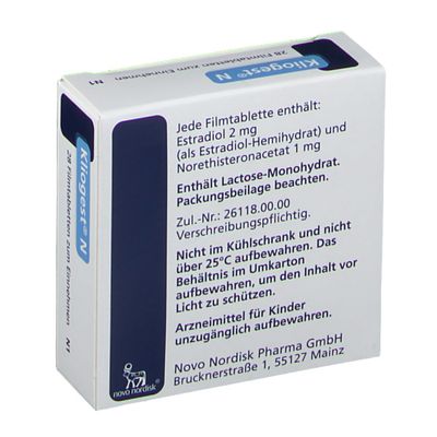 Kliogest® N 2 mg/1 mg 28 St mit dem E-Rezept kaufen - Shop Apotheke