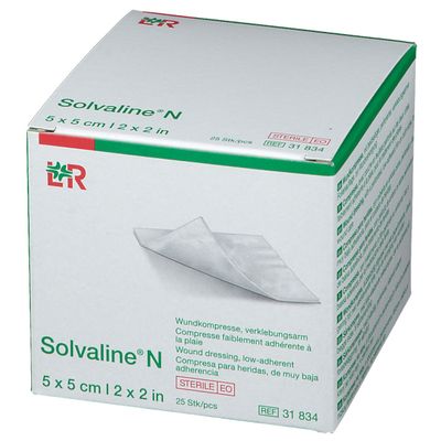 Solvaline® N Wundkompresse, verklebungsarm 25 St - Shop Apotheke